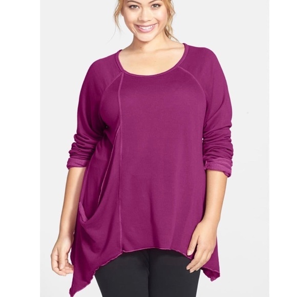 Hard Tail | Tops | Hard Tail Frolic Asymmetrical Long Sleeve Top | Poshmark